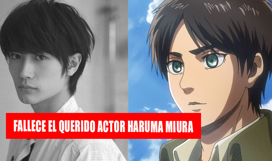 Haruma Miura, actor de Eren Jaeger, fue encontrado sin vida en su casa ...